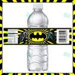 Batman Party Bottle Labels – Cartoon Invites