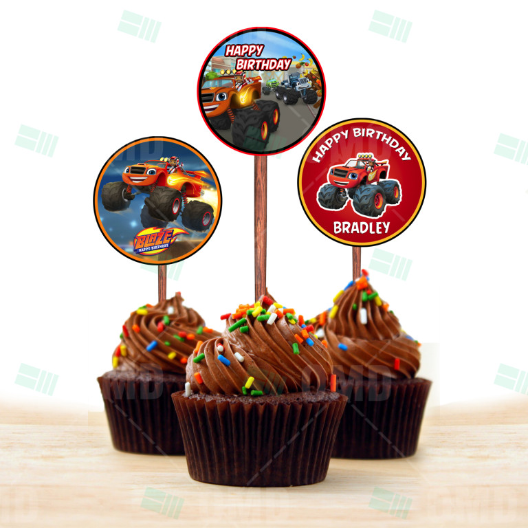 Blaze And The Monster Machines Party Bottle Labels – Cartoon Invites