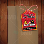 Angry Birds Party Favors Bag Tags – Cartoon Invites