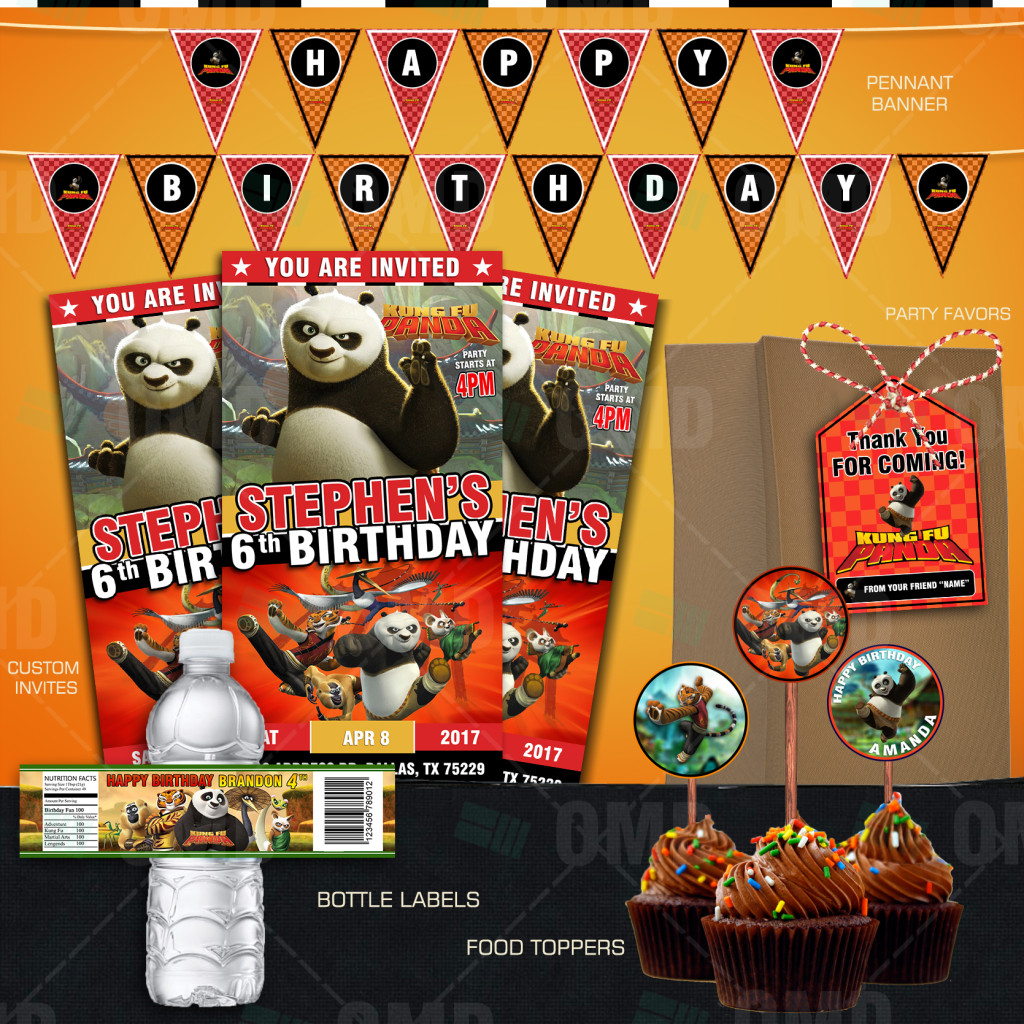 Kung Fu Panda Ultimate Party Package – Cartoon Invites