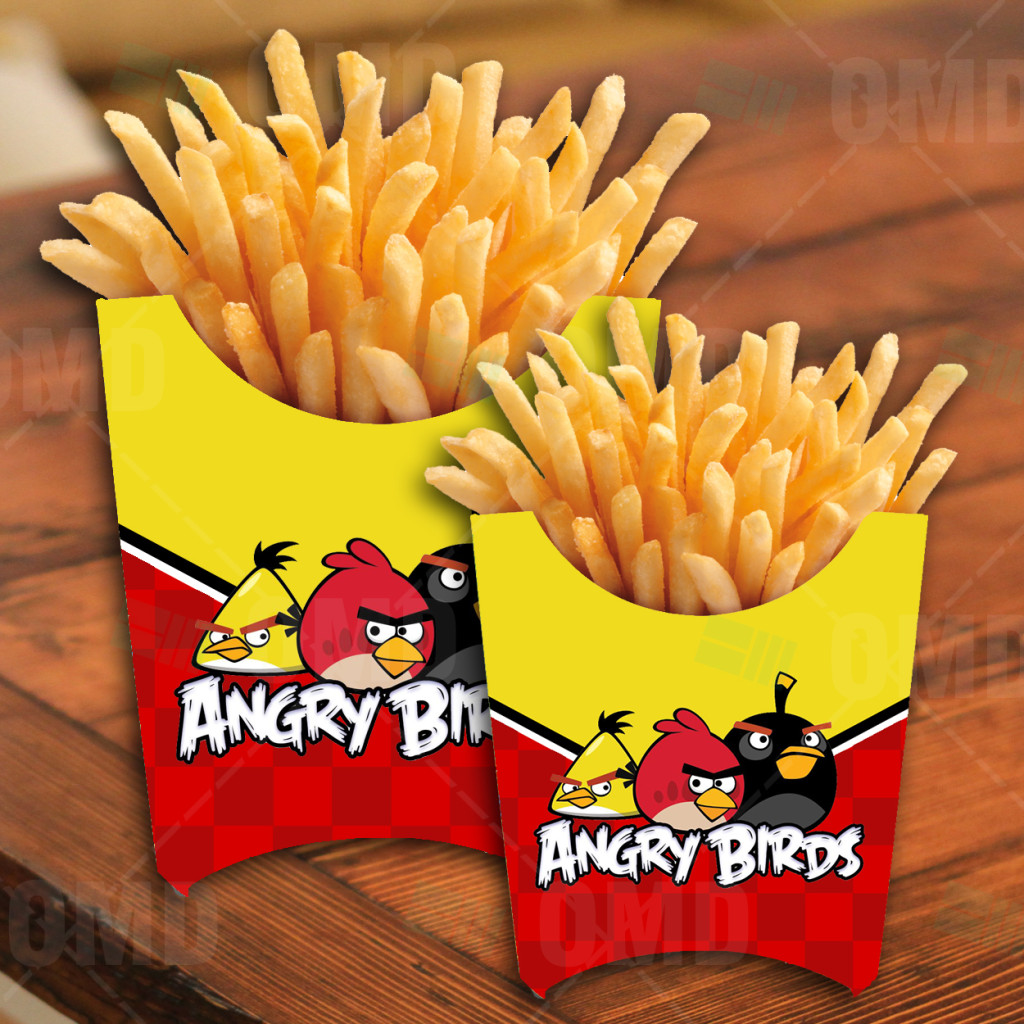 Angry Birds Cartoon Party French Fry Boxes – Cartoon Invites