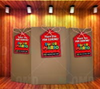 Super Mario Bros Party Favors Bag Tags – Cartoon Invites