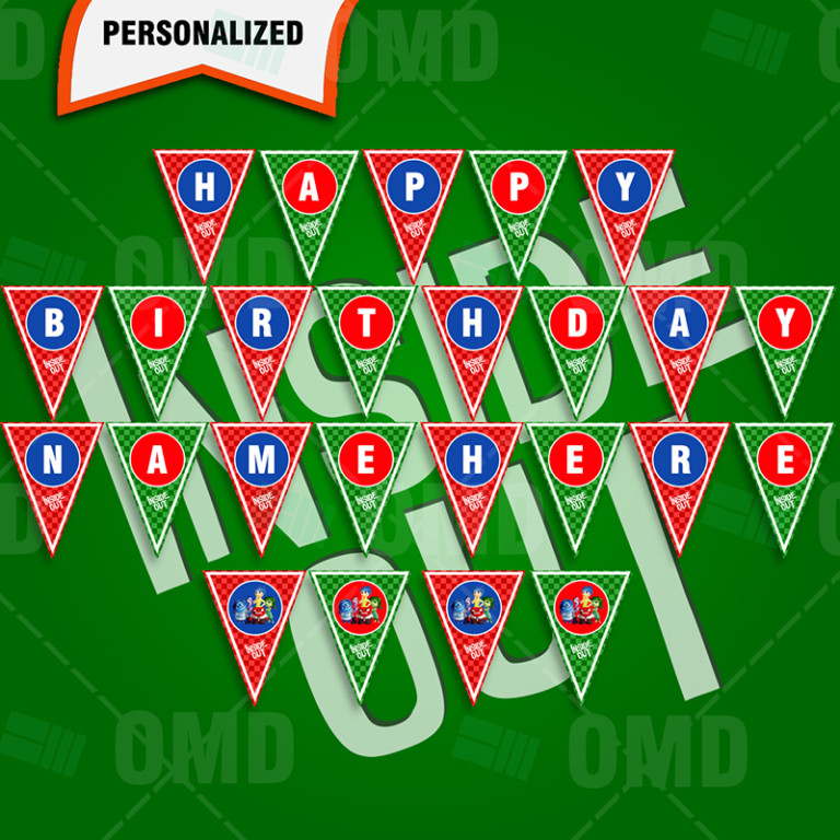 Inside Out Custom Candy Bar Wrappers – Cartoon Invites