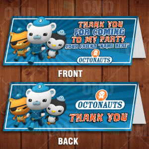 Octonauts Cartoon Party Bottle Labels – Cartoon Invites