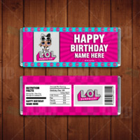 LOL Surprise Dolls Birthday Party Capri Sun Labels – Cartoon Invites