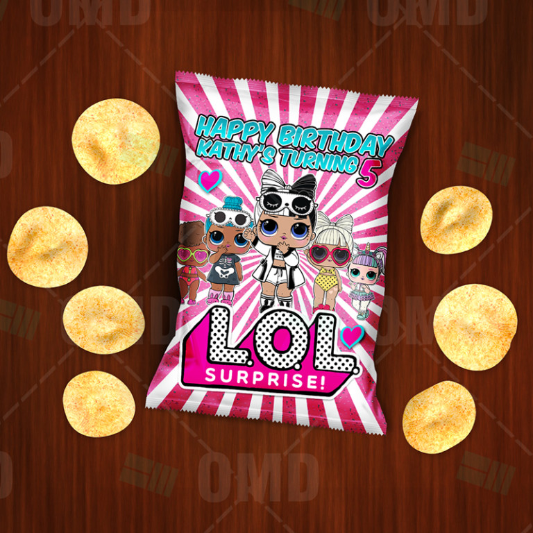 LOL Surprise Dolls Cartoon Party Bottle Labels – Cartoon Invites