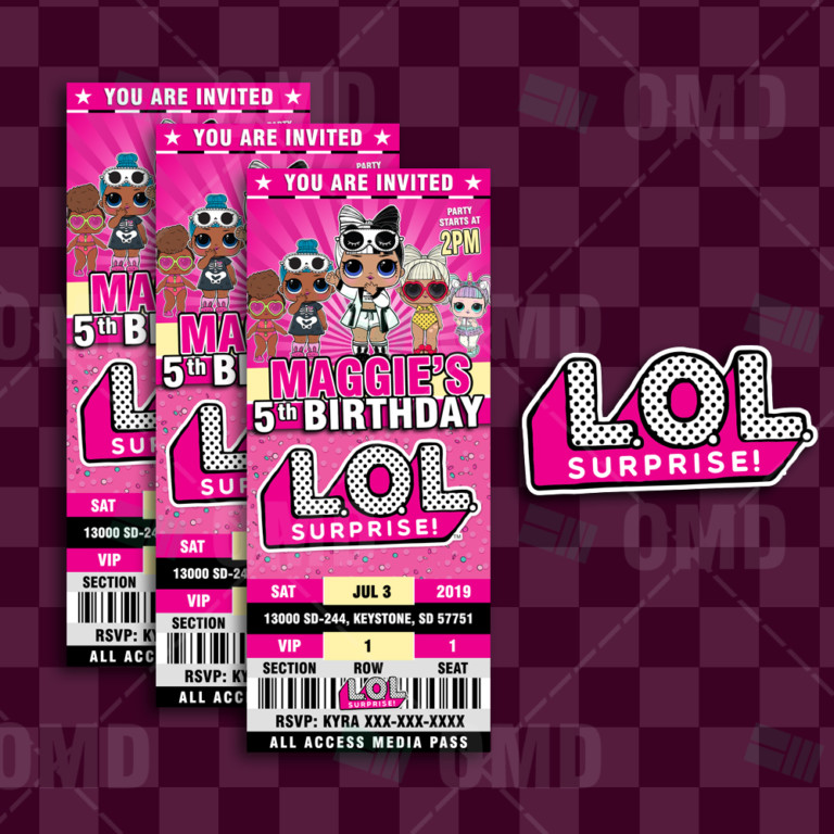 LOL Surprise Dolls Cartoon Party Bottle Labels – Cartoon Invites