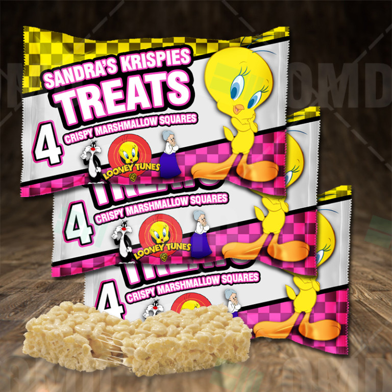 Tweety Bird Cartoon Party Rice Krispies Treat Wrappers – Cartoon Invites