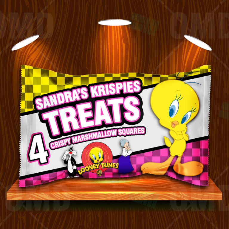 Tweety Bird Cartoon Party Rice Krispies Treat Wrappers – Cartoon Invites