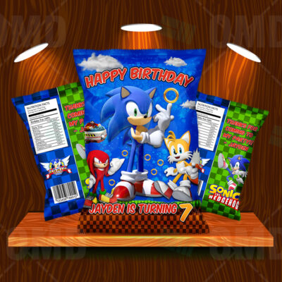 Sonic The Hedgehog Capri Sun Happy Birthday Party Labels – Cartoon Invites