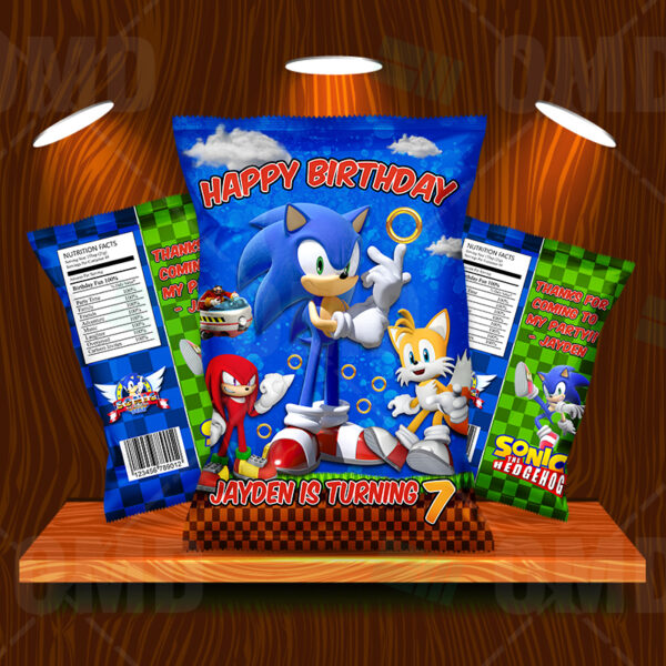 Sonic The Hedgehog Capri Sun Happy Birthday Party Labels – Cartoon Invites