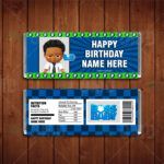 Boss Baby African American Custom Candy Bar Wrappers – Cartoon Invites