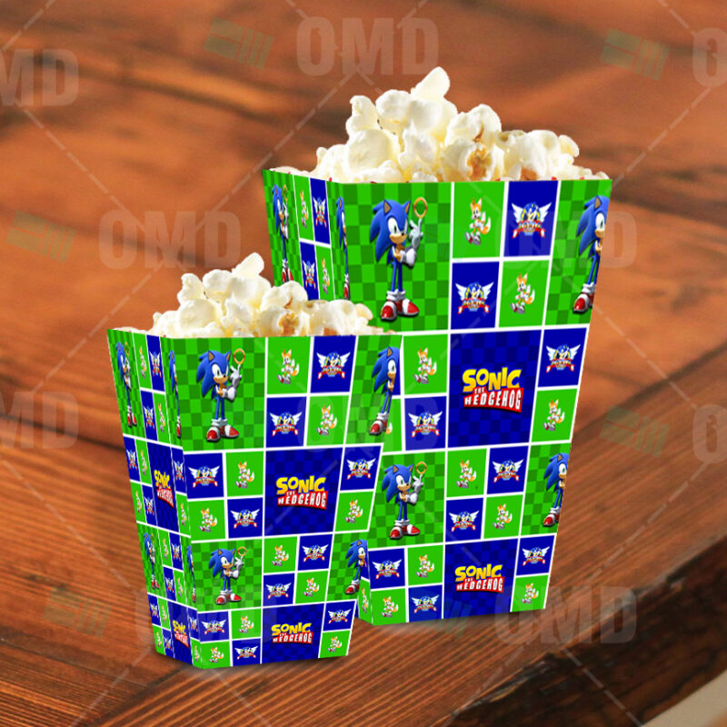 Sonic the Hedgehog Cartoon Party Food Boxes – Cartoon Invites