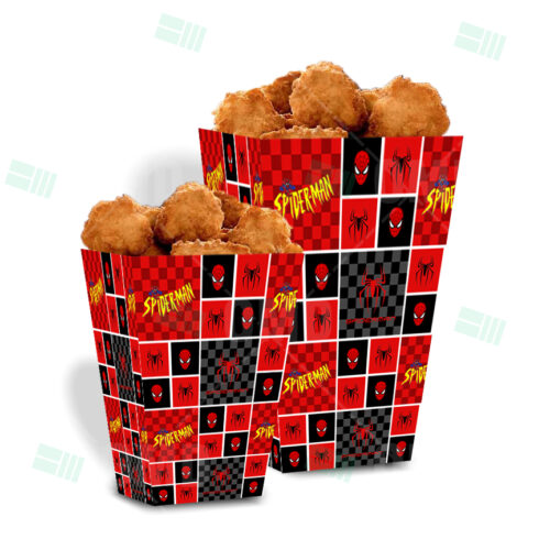 Spider-Man Cartoon Party Food Boxes – Cartoon Invites