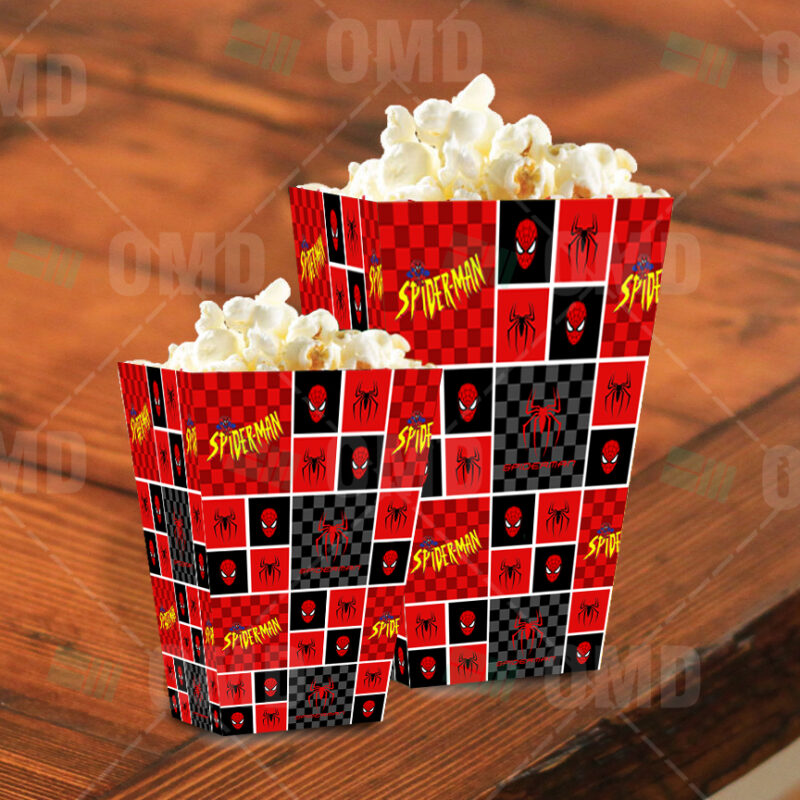 Spider-Man Cartoon Party Food Boxes – Cartoon Invites