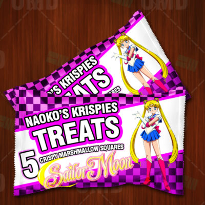 Sailor Moon Cartoon Party Rice Krispies Treat Wrappers – Cartoon Invites